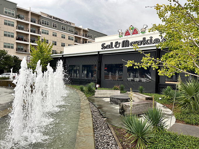 Sal & Mookie's welcomes you with a splash &ndash; literally. That fountain display sets the perfect mood before you even taste their legendary pizza.