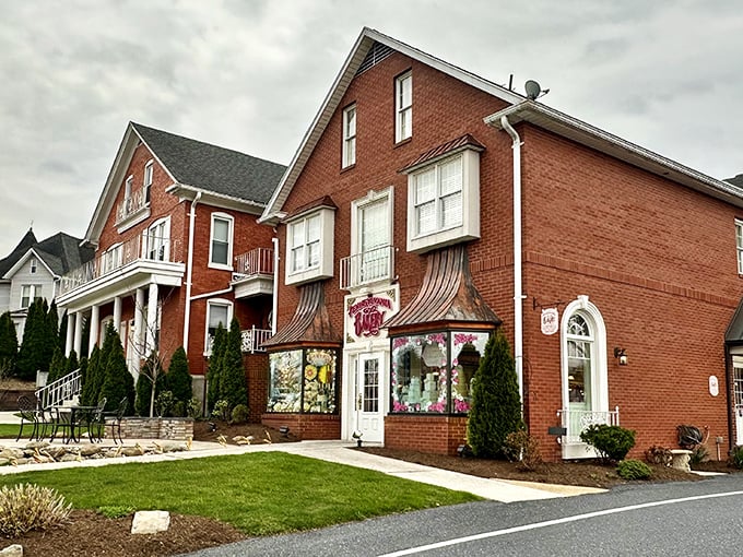 The iconic brick façade with copper awnings isn't just eye-catching—it's a beacon of hope for anyone with a sweet tooth in Camp Hill.
