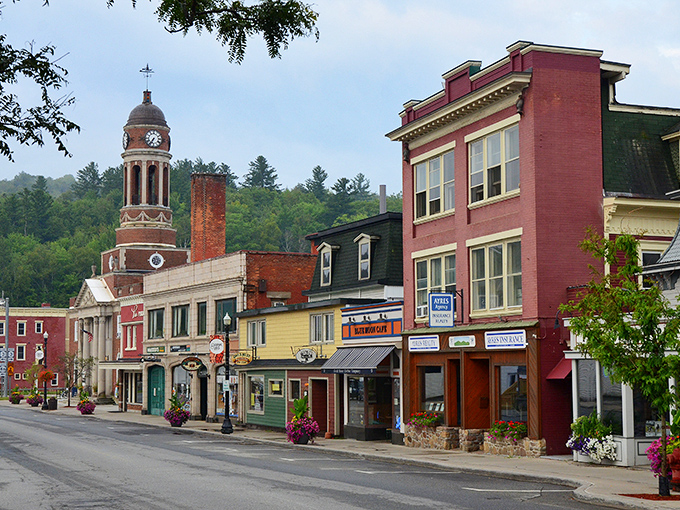 Downtown Saranac Lake's historic charm could give Stars Hollow a run for its money, complete with a clock tower that actually tells the correct time.