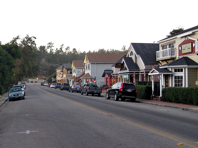 Cambria's charming streetscape feels like stepping into a storybook town where each building has character and nobody's in a hurry.
