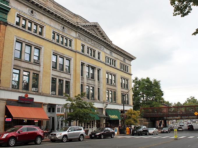 Main Street's architectural eye candy offers a visual buffet more satisfying than any dessert cart. Though the calories are considerably fewer.