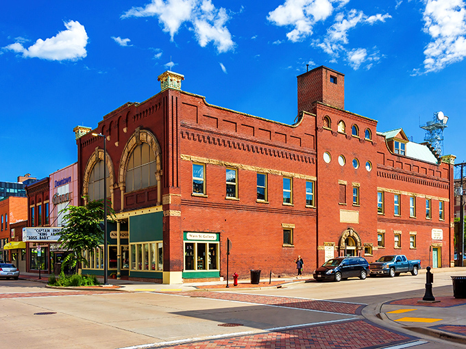 Historic brick buildings stand shoulder to shoulder along Eau Claire's downtown, like old friends who've weathered decades together but still clean up nicely.