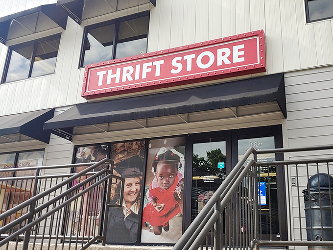 The unassuming exterior of Elevate Thrift Store in Branson hides a treasure trove within. Like a poker player with a royal flush, it keeps its best cards hidden inside.