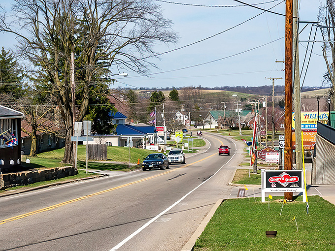 Where Main Street moves at buggy speed and modern life takes a well-deserved coffee break.