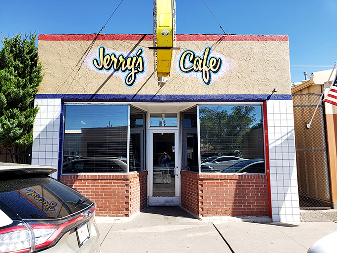 That classic retro signage and those cars lined up outside tell you everything you need to know about what's waiting inside.