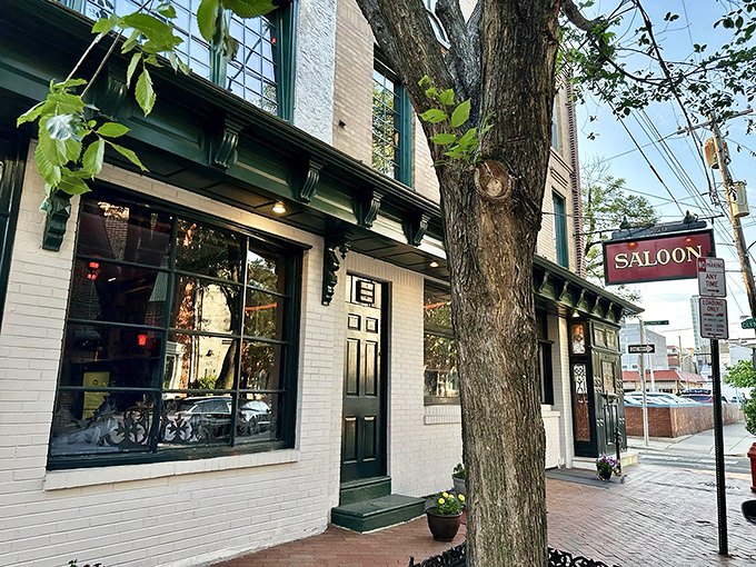 The unassuming exterior of The Saloon belies the culinary treasures within, like finding a Rolex in a paper bag.