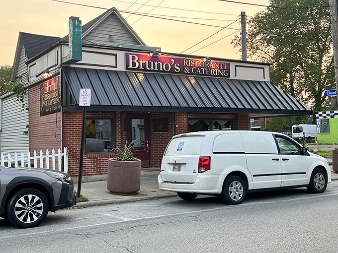 The unassuming brick exterior of Bruno's hides culinary treasures within, like finding an Italian grandmother's kitchen tucked away on Cleveland's West 41st Street.