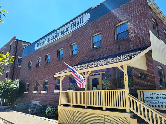 The brick fortress of nostalgia stands proudly in downtown Bloomington, its yellow porch beckoning treasure hunters from miles around.