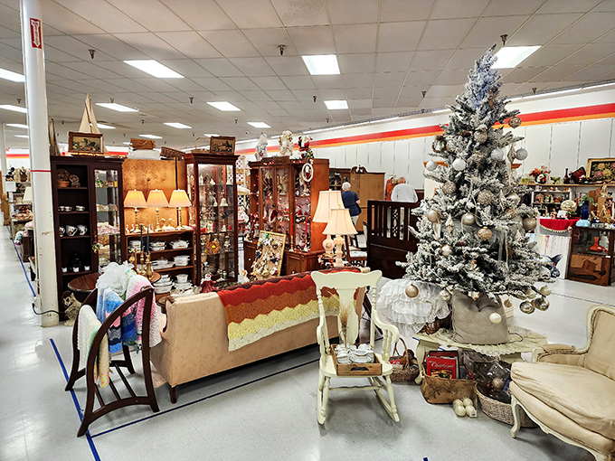 Vintage holiday magic comes alive at Florida's Antique Mall, where Christmas treasures from decades past await discovery year-round.