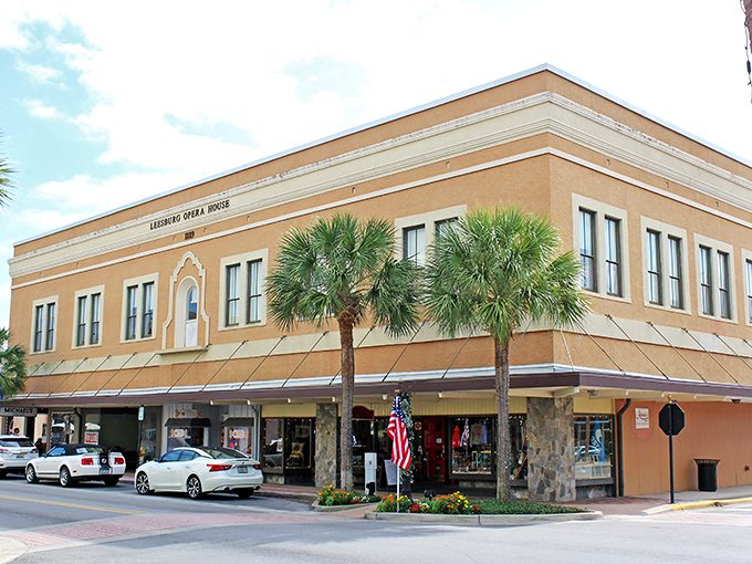 Beneath the palms, Leesburg&rsquo;s historic downtown radiates old-Florida charm &mdash; a place where classic architecture and easygoing vibes make every stroll feel like a step back in time.