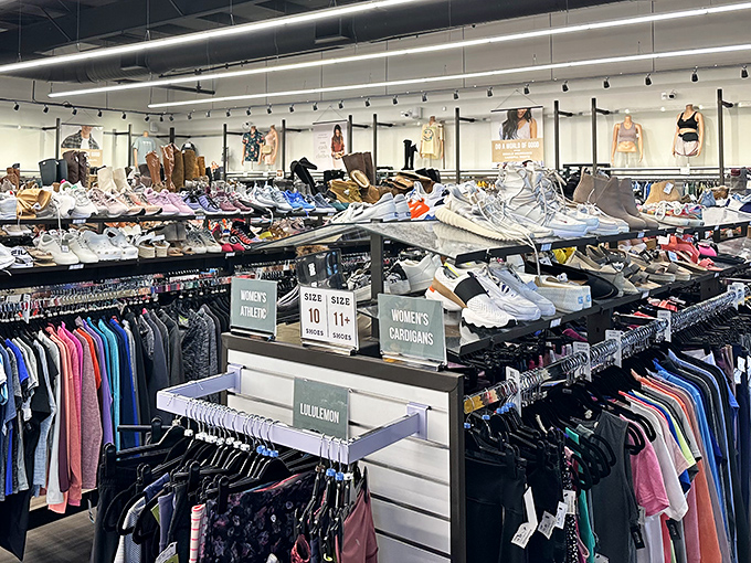 Racks of trendy clothes and shelves of stylish sneakers make Uptown Cheapskate a thrifter’s paradise, where great fashion meets even better prices.