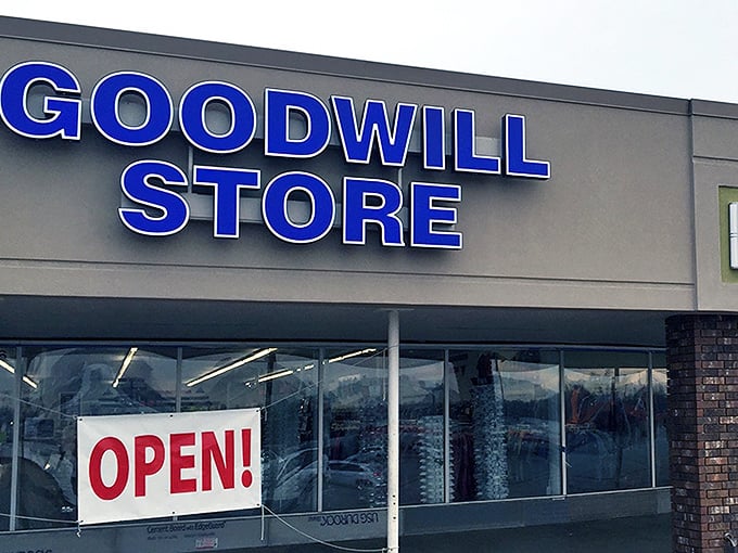 Those endless racks of possibilities stretch out like a thrifter's version of the yellow brick road.