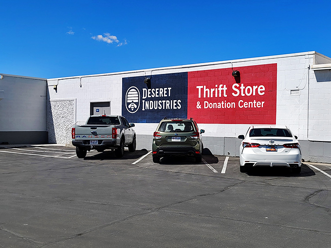 That bold red and blue signage welcomes bargain hunters like a beacon of hope for your wallet and your wardrobe.