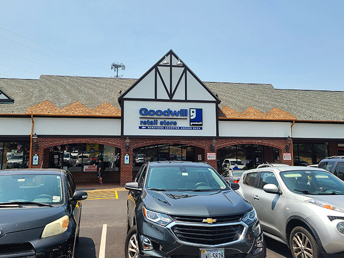The Tudor-style facade of Herndon's Goodwill hides a treasure trove within—like finding Narnia in your neighbor's closet.