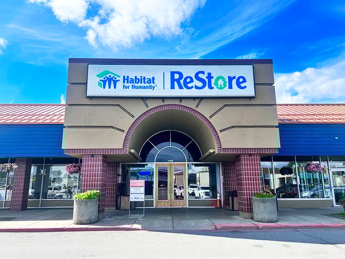 Welcome to the land of second chances! This Habitat for Humanity ReStore isn't just a building; it's a portal to endless possibilities and wallet-friendly adventures. 