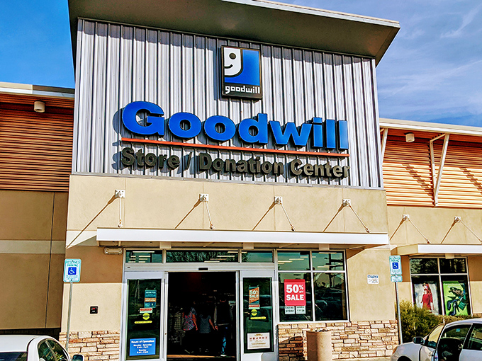 The building's modern facade promises retail therapy at prices that won't require a second mortgage application.