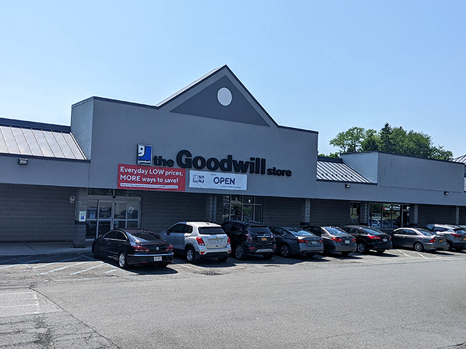 The unassuming exterior of Goodwill NYNJ in Troy hides a treasure trove of bargains waiting to be discovered.