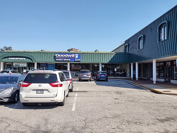 The green-roofed treasure trove beckons from Columbia Pike, promising adventures in bargain hunting that would make any savvy shopper's heart race.