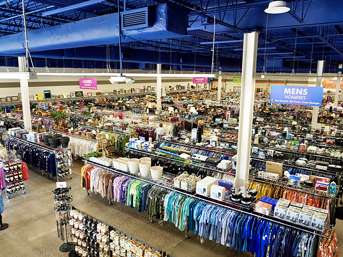 When you first glimpse the endless aisles of possibilities, you'll understand why this isn't your average thrift store.