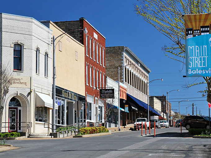 Batesville's Main Street looks like it was plucked from a Norman Rockwell painting, with historic buildings housing local treasures waiting to be discovered.