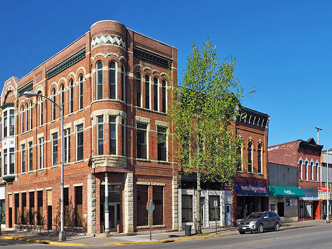 Winona's historic downtown buildings stand as proud sentinels of the past, their brick facades telling stories that modern glass boxes never could.
