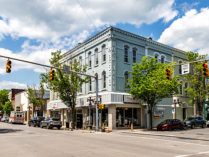 Downtown Lock Haven showcases classic brick architecture that whispers stories of Pennsylvania's past while offering modern-day affordability that makes retirees smile.