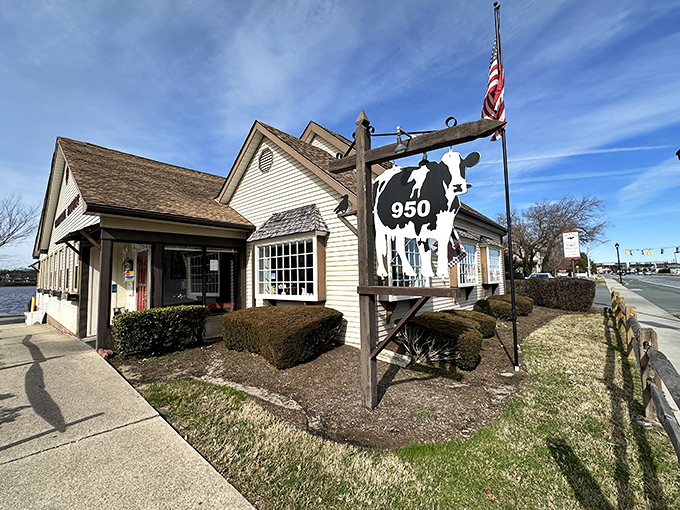 Look for the charming cow sign marking this Dover institution&mdash;where breakfast dreams come true and calories don't count before noon.