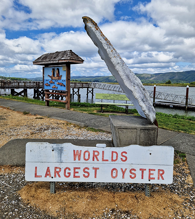 That magnificent concrete shell isn't just big&mdash;it's a full-sized love letter to South Bend's oyster heritage.