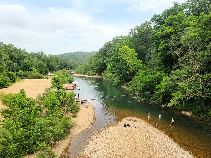 Nature's perfect swimming pool awaits at Big Creek, where smooth pebble beaches and crystal-clear waters create Missouri's version of a Caribbean getaway&mdash;minus the airfare and coconut drinks.