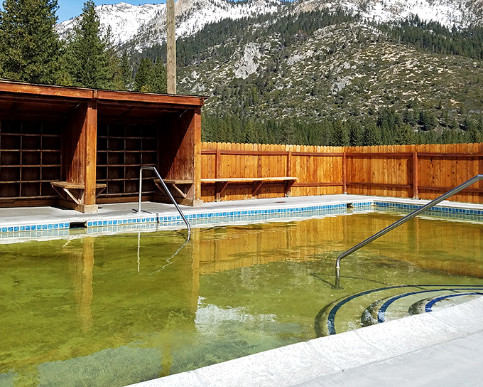Those wooden benches overlooking the mineral springs have witnessed more life revelations than a therapist's office.