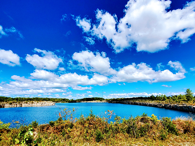Nature's own infinity pool. The quarry lake at Kelleys Island State Park offers tranquility that even the most expensive spa can't bottle.