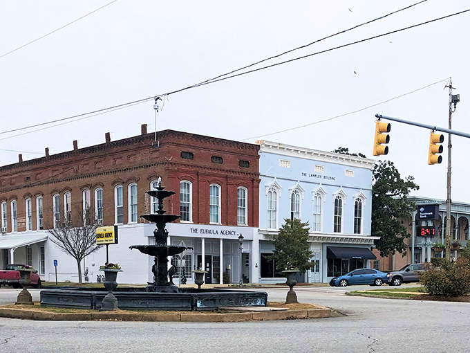 Eufaula's charming streetscape feels like time travel without the flux capacitor &ndash; complete with a fountain that's witnessed generations of local gossip.