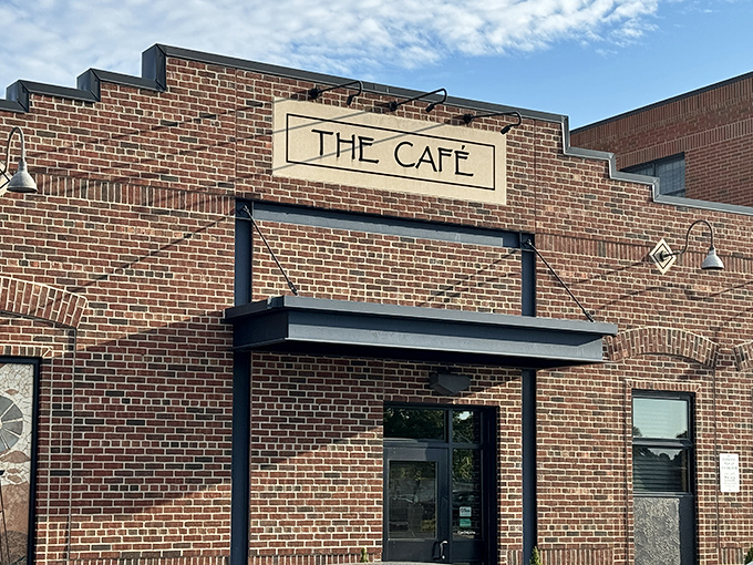 The unassuming brick exterior of The Caf&eacute; speaks volumes &ndash; greatness doesn't need neon signs or flashy gimmicks, just consistently excellent food.