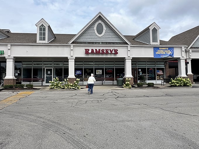Ramsey's welcoming storefront beckons hungry travelers with its classic charm and promise of Southern comfort food that'll make you want to move to Kentucky.