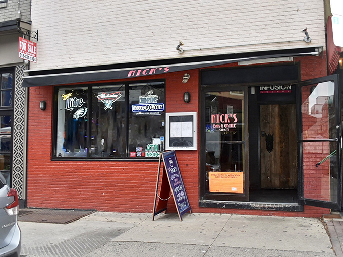 The unassuming red brick facade of Nick's hides culinary treasures within, like finding a speakeasy in plain sight on South 2nd Street.