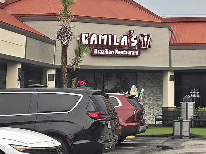 Rain or shine, Camila's stands ready to rescue you from theme park food fatigue with its unmistakable promise of authentic Brazilian flavors.
