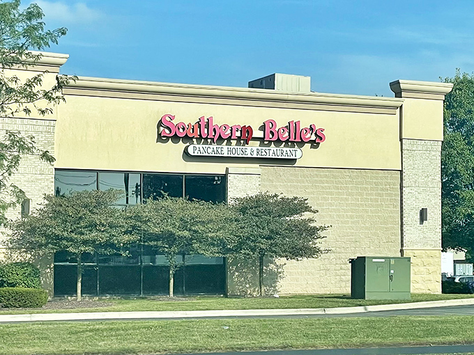 Southern Belle's welcoming exterior might look unassuming, but inside lurks breakfast magic that will haunt your dreams in the best possible way.