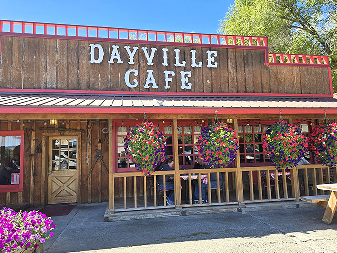 The classic Western storefront of Dayville Cafe looks like it was plucked straight from a movie set &ndash; except the pie inside is far better than any Hollywood prop.
