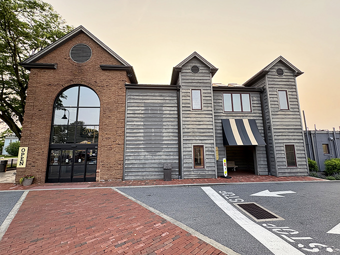 Bathed in golden sunset light, Miller's distinctive architecture blends traditional brick with modern touches&mdash;like a delicious handshake between past and present.
