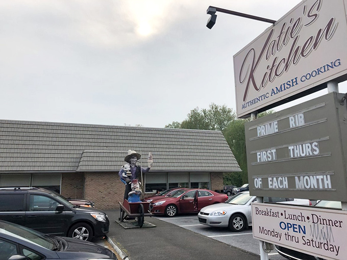 The unassuming exterior of Katie's Kitchen promises what flashy restaurants rarely deliver &ndash; authentic Amish cooking that speaks directly to your soul.