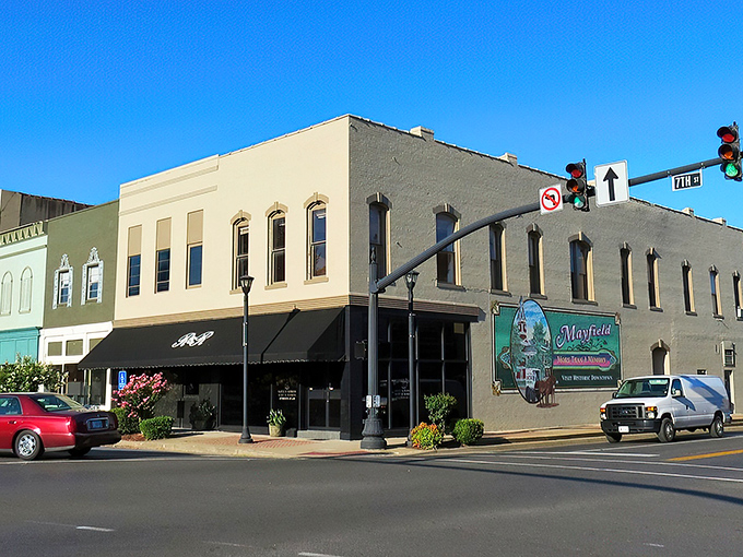 Downtown Mayfield offers that perfect small-town charm where your dollar stretches further than your grandmother's famous pie dough. Historic buildings house local businesses that won't break the bank.