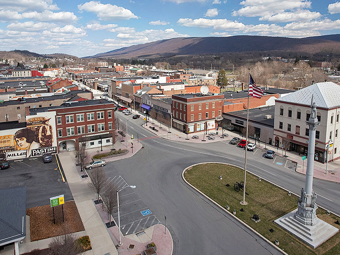 Lewistown unfolds beneath rolling hills like a Norman Rockwell painting come to life, where affordability meets small-town charm in perfect harmony.
