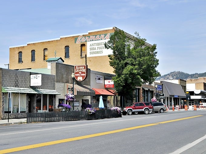Barmans Country Store stands as a testament to Colville's preserved charm, where vintage brick facades meet modern small-town commerce.