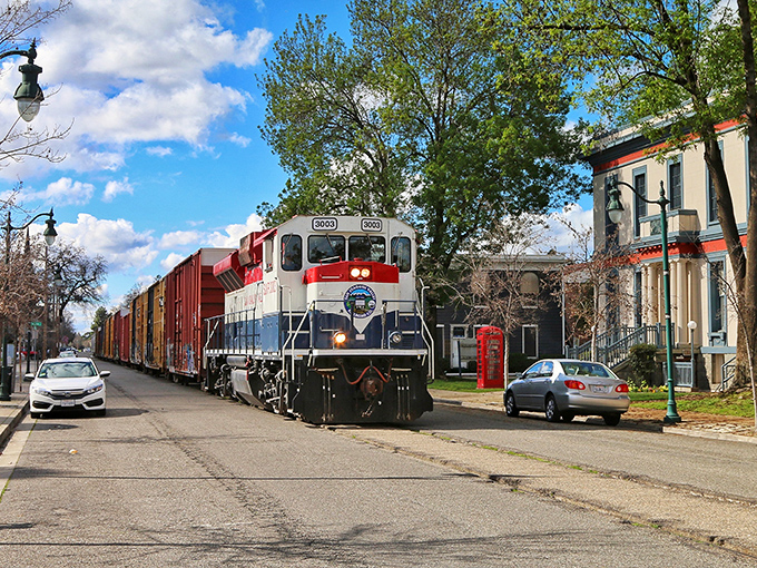 Trains still roll through downtown Visalia, a charming reminder that this affordable gem connects to California's rich transportation history.