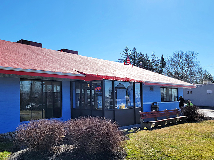 Blue meets red in this unassuming culinary sanctuary. The Wilmington Diner's modest exterior hides a treasure trove of comfort food classics waiting to be discovered.