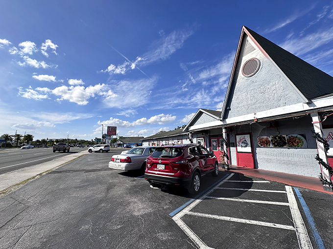 Step right up to diner heaven, complete with that classic awning that promises good times inside.