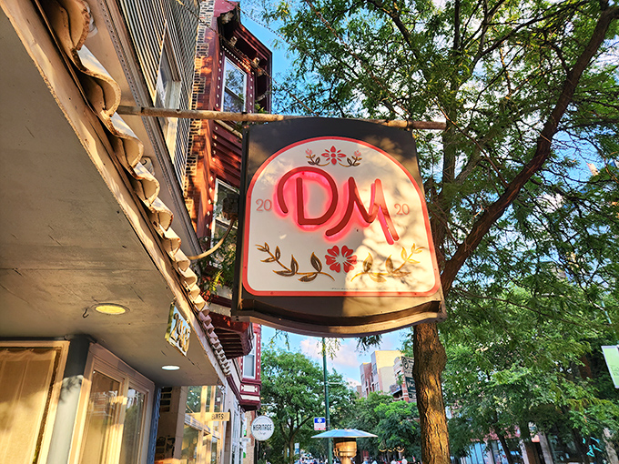 That charming blue-trimmed storefront isn't just easy on the eyes&mdash;it's your gateway to French bistro heaven in Lincoln Square.