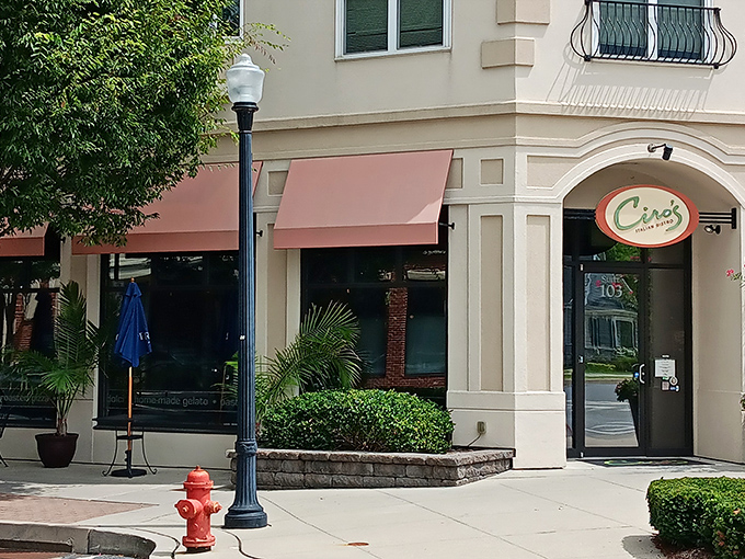 The welcoming facade of Ciro's Italian Bistro beckons with its distinctive coral awnings and lush greenery&mdash;like a little slice of Italy nestled in Lancaster.