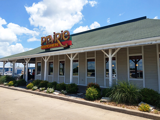 Prairie Kitchen's welcoming fa&ccedil;ade promises what every road-weary traveler dreams of: honest food served with genuine hospitality.