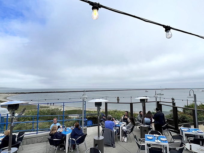 The Pacific Ocean becomes your dining companion at Sam's Chowder House, where Mother Nature provides the backdrop and seafood steals the show.